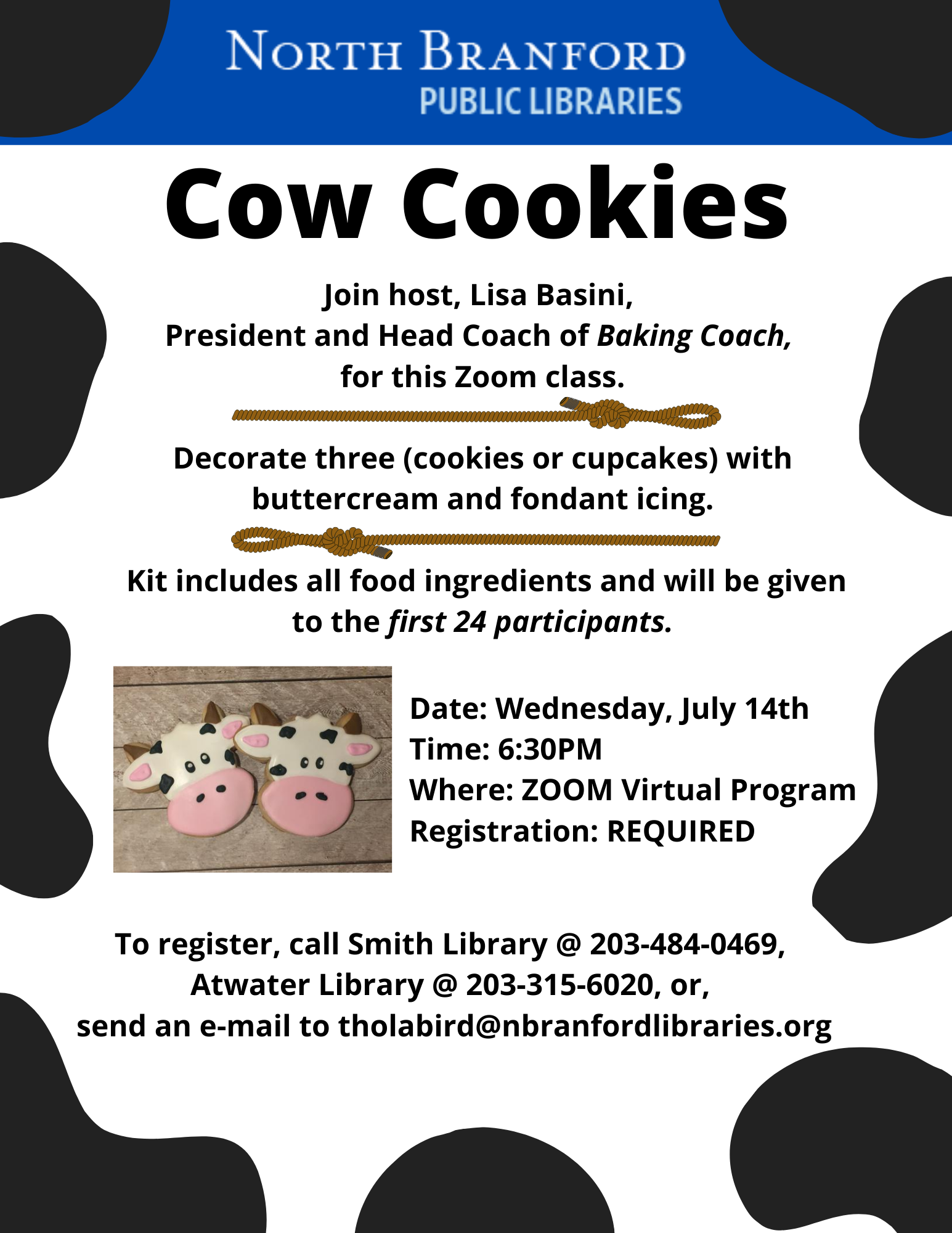 Cow Cookies – North Branford Libraries